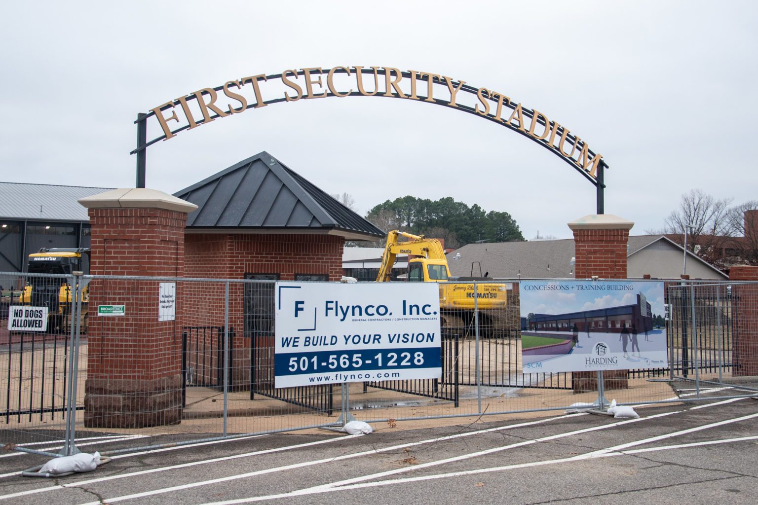 Construction begins at stadium | The Bison