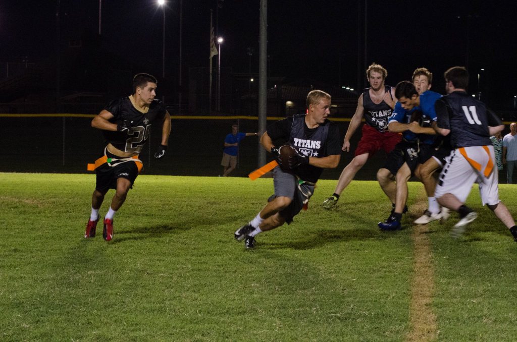 TNT defeats Titans 19-0 as Flag Football Begins | The Bison